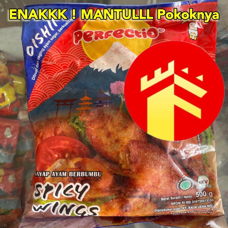 Jual PERFECTIO SPICY WING 500 GR SAYAP AYAM PEDAS SAYAP AYAM GORENG 500 ...