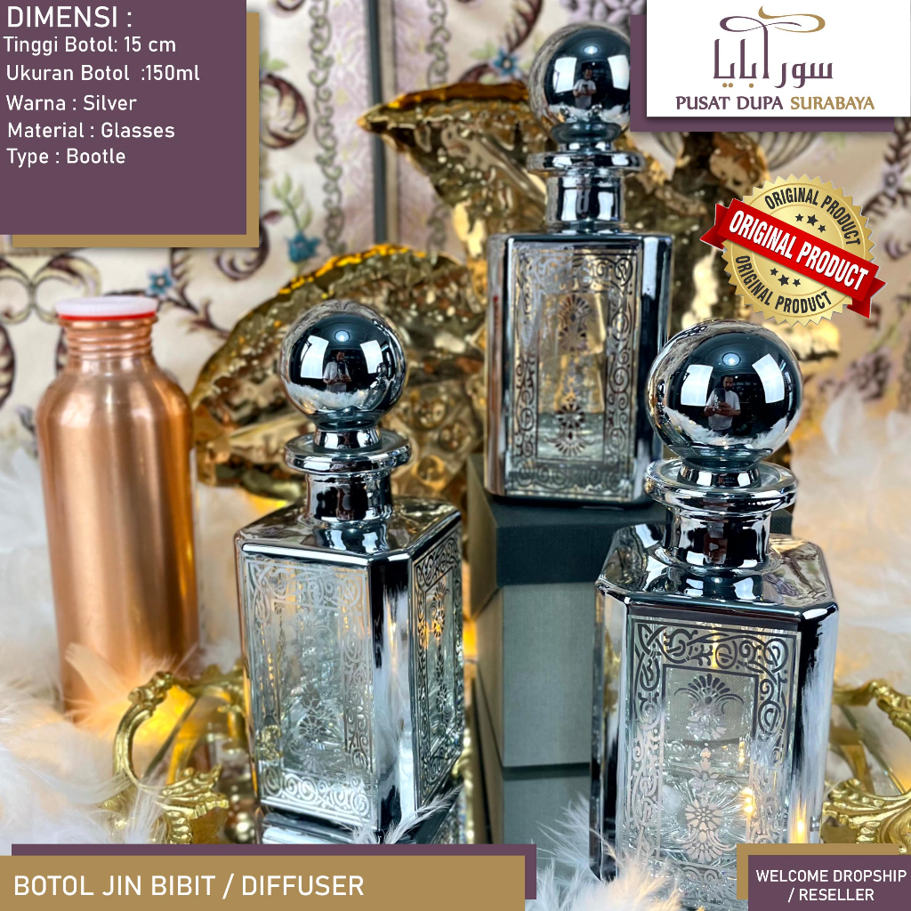 Jual Botol Casa Display Jin bibit parfum/diffuser/PREMIUM KACA | Shopee ...