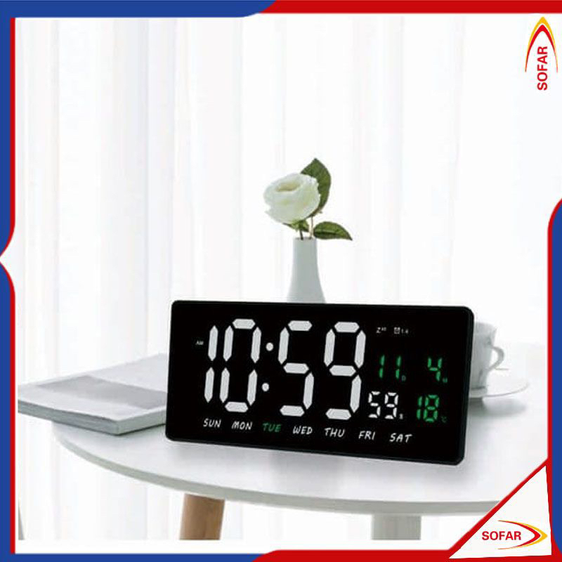 Jual Jam Digital LED Besar Tampilan Jelas Dinding Meja & Kalender ...