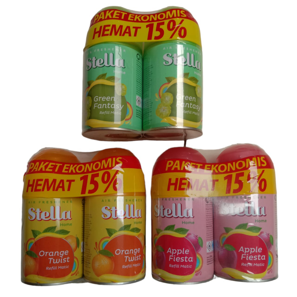 Jual Stella Refill Matic 225ml Multipack - Pengharum Ruangan Otomatis ...