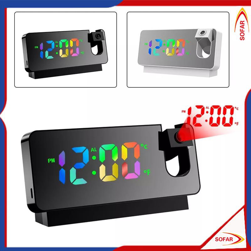 Jual JAM Alarm Digital Dengan Layar LED 7.8”+SNOOZE+SUHU+Kalender ...