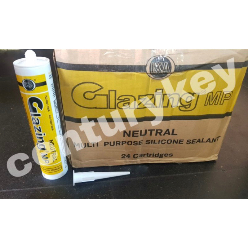 Jual 1 DUS Lem Silicone Glazing MP Netral Silicone Sealant Glazing MP ...