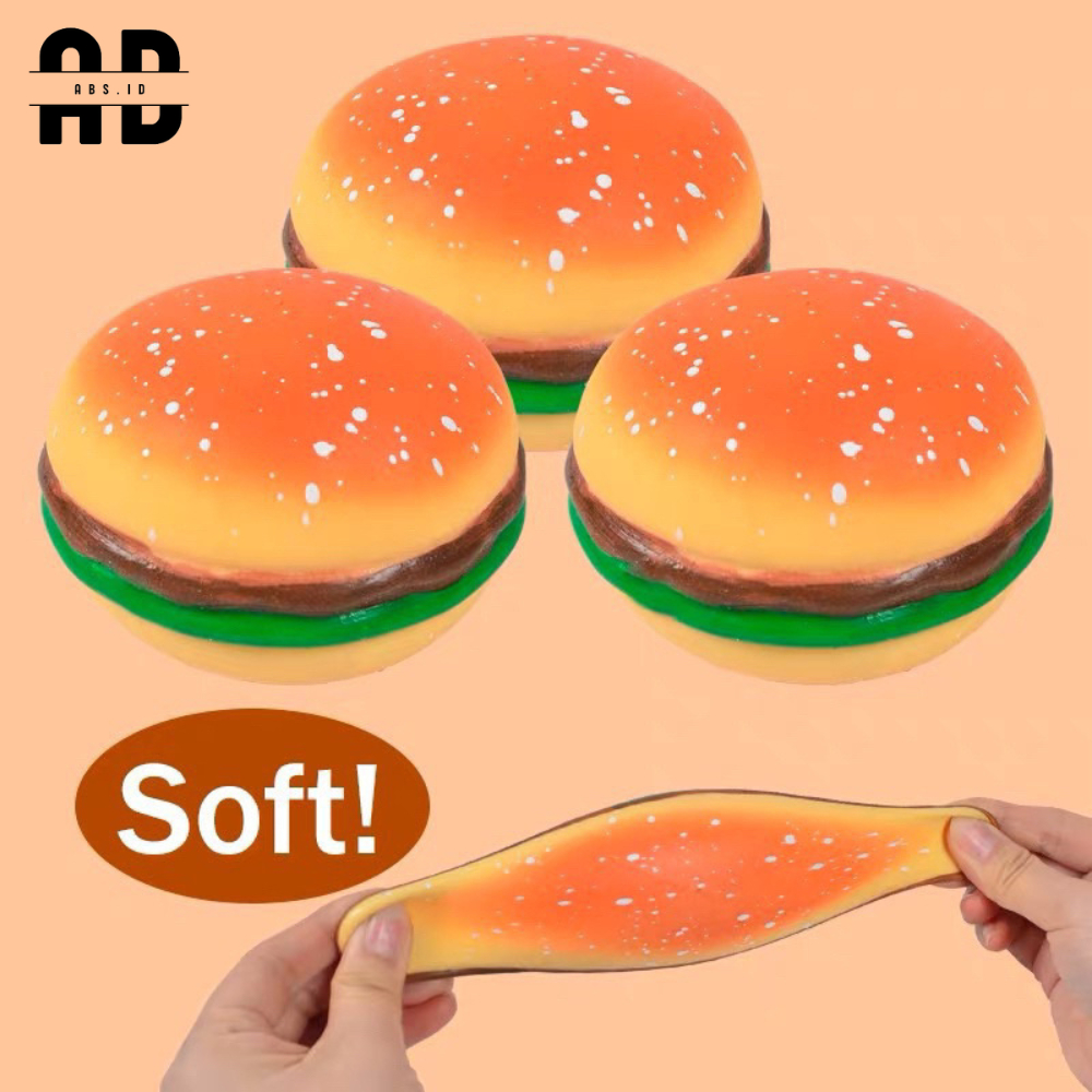 Jual ABS - Mainan Squishy Hamburger Mini Mainan Pencet Anti Stress ...