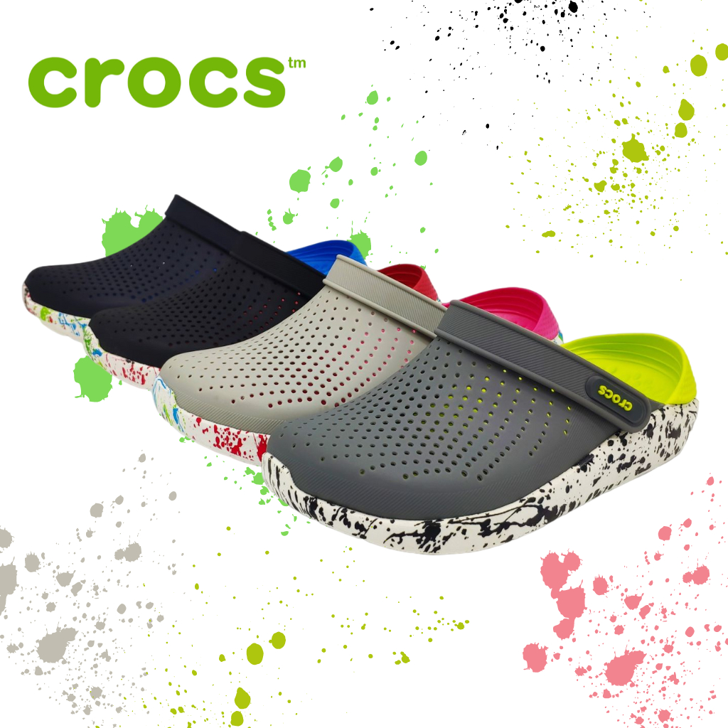 Jual [GRANDGLORIOUS] Sendal Crocs Literide Motif Clogs Croc Clog Sendal ...