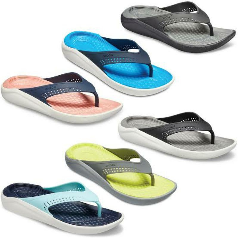 Jual [GRANDGLORIOUS] Sandal Crocs Pria Sandal Crocs Literide Flip Man Sandal Jepit Restock ...