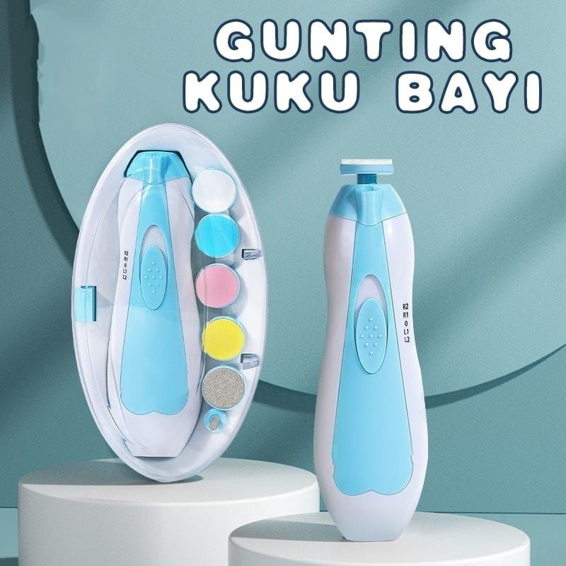 Jual Gunting Kuku Bayi Pemotong Kuku Nail Trimmer Baby Baby Set Trimmer Alat Kikir Kuku Elektrik ...