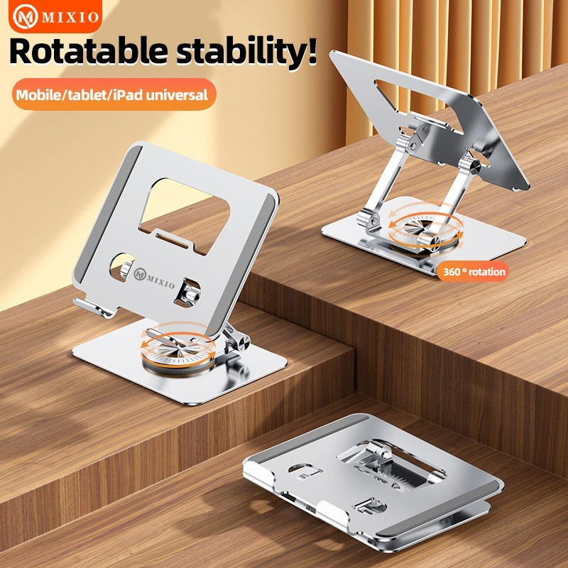 Jual MIXIO ZM-111 Putar 360 Rotasi Stand Holder HP Tablet Dudukan Meja ...