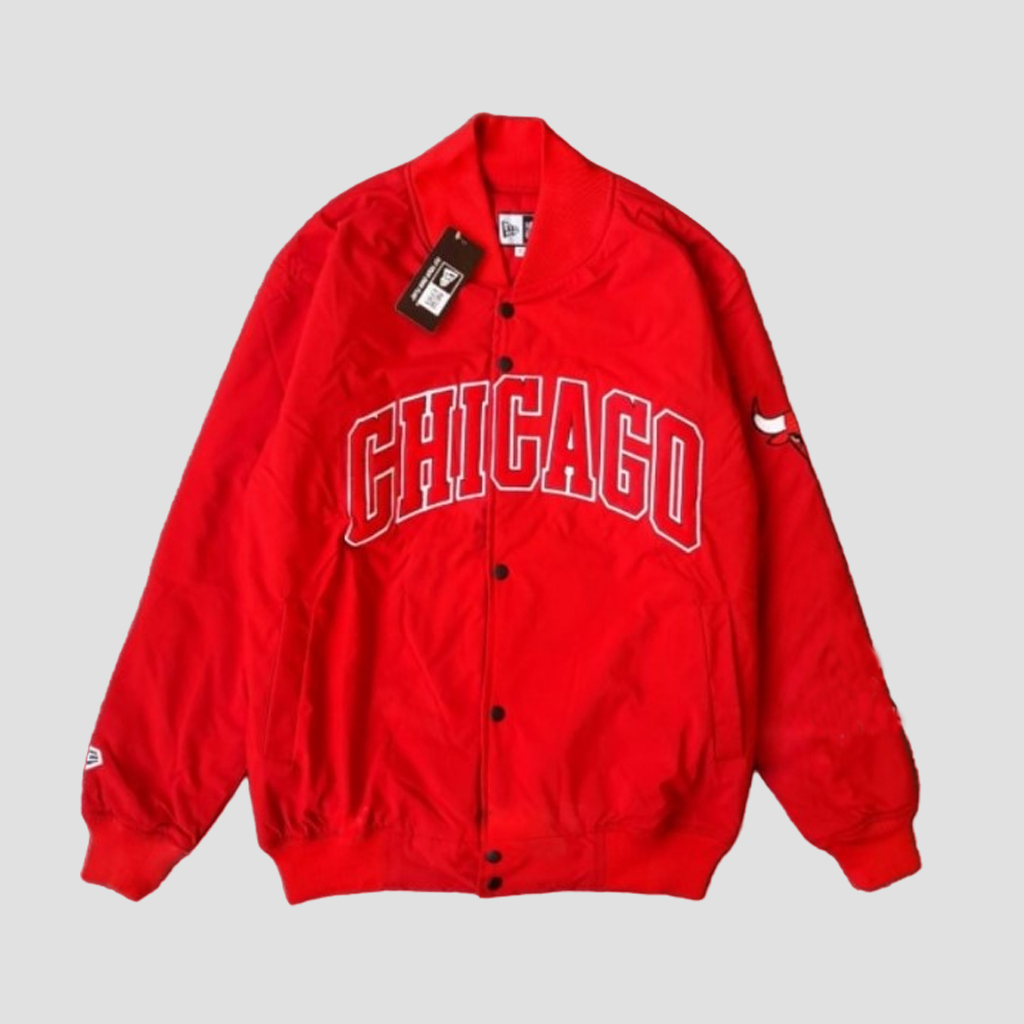 Jual JUMPSHOT Chicago Bulls Varsity Jaket NBA Basket ball Series ...