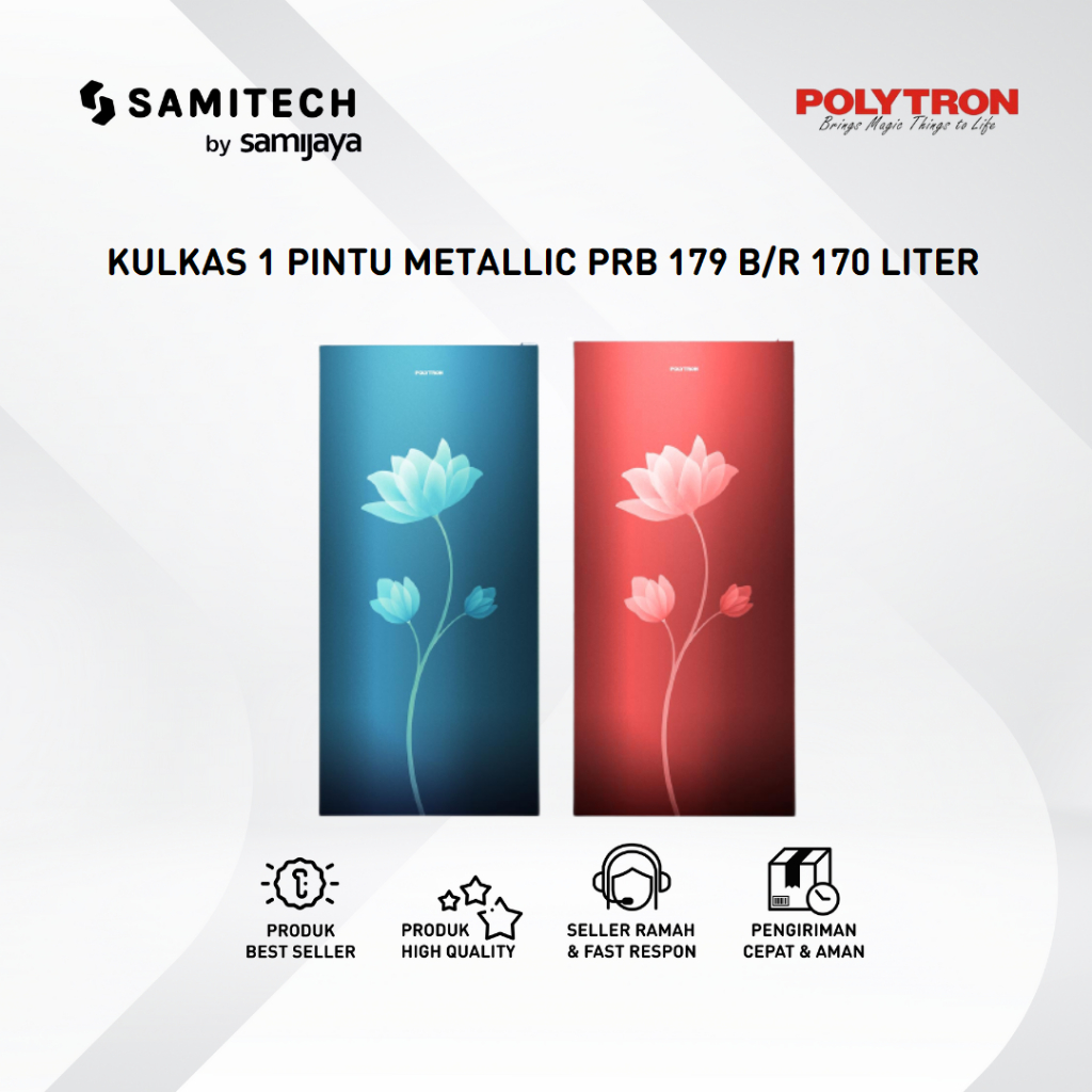 Jual KULKAS 1 PINTU POLYTRON PRB-179 / PRB 179 KAPASITAS 170 LITER ...