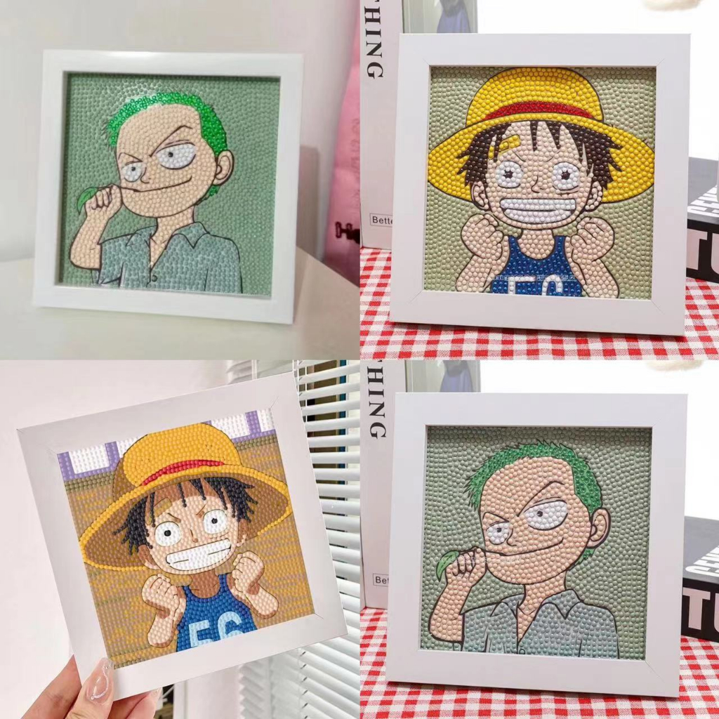 Jual One piece Diamond Painting D. Luffy/Roronoa Zoro DIY Full Drill 1 ...