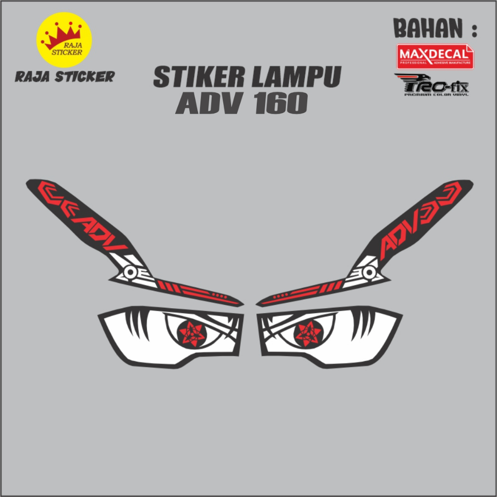 Jual Sticker Stiker Lampu Mata Dan Alis Honda Adv 160 Shopee Indonesia