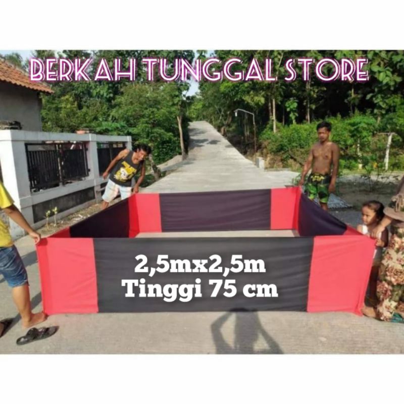 Jual geber ayam aduan 2m/2,5m bahan kain praktis | Shopee Indonesia