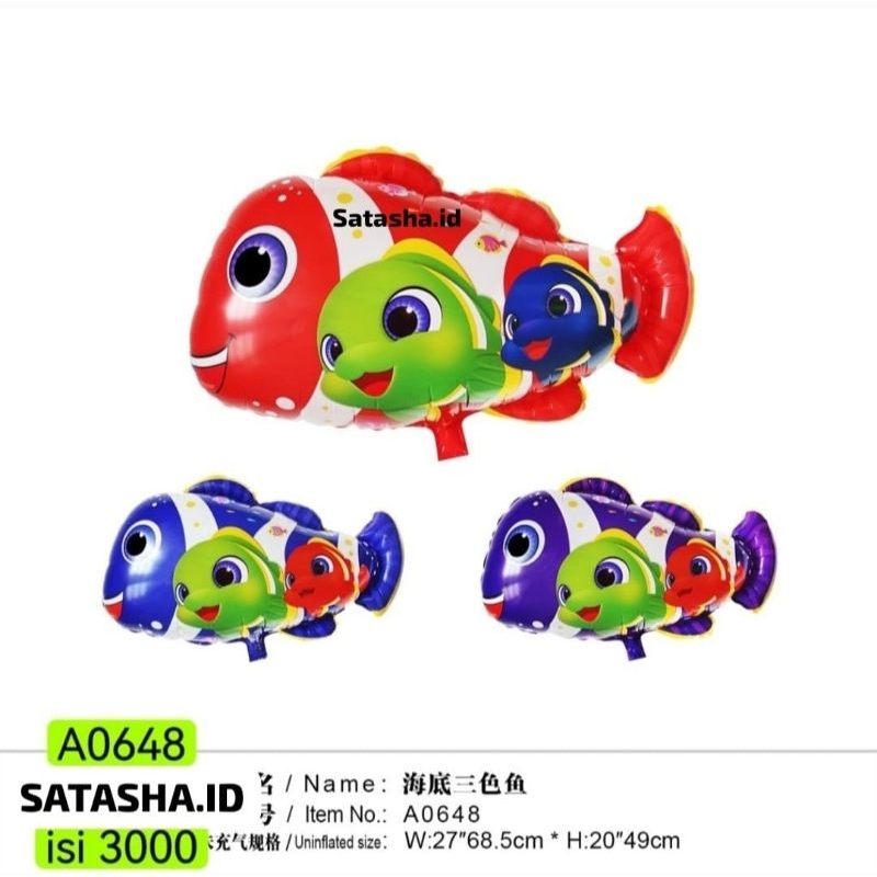 Jual SATASHA.ID BALON IKAN NEMO BARU GRENJENG IKAN NEMO BARU BALON GAS ...