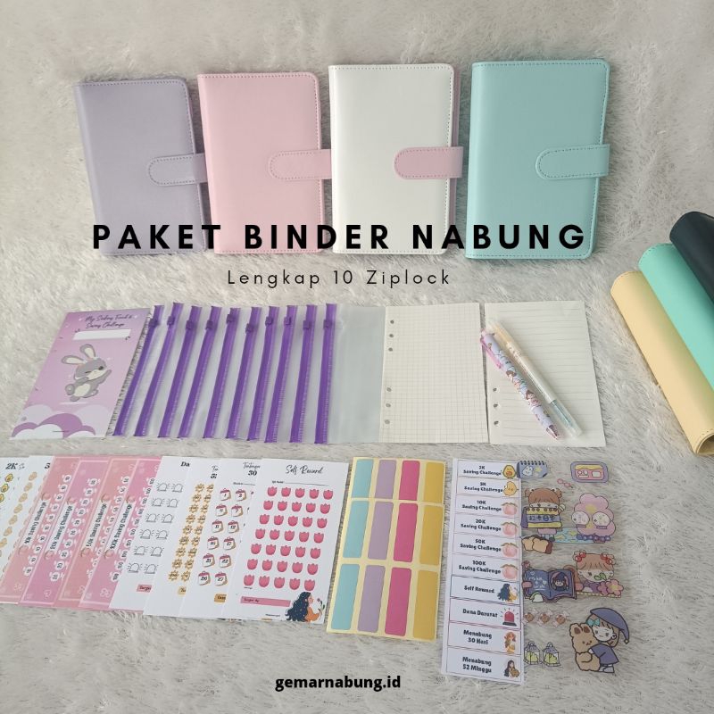 Jual Paket Binder Nabung Keuangan Lengkap (10 Ziplock) | Shopee Indonesia