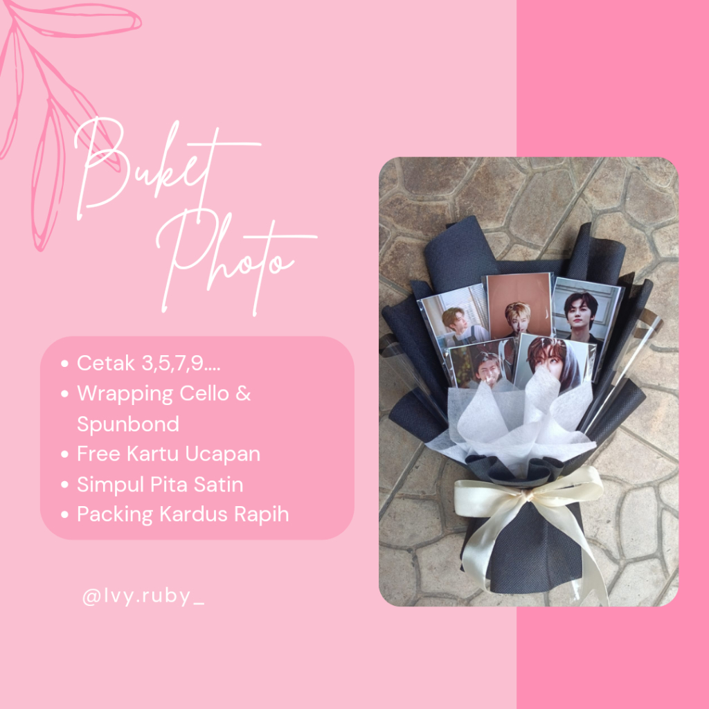 Jual (FREE Packing Kardus) Buket foto || request foto idol atau foto ...