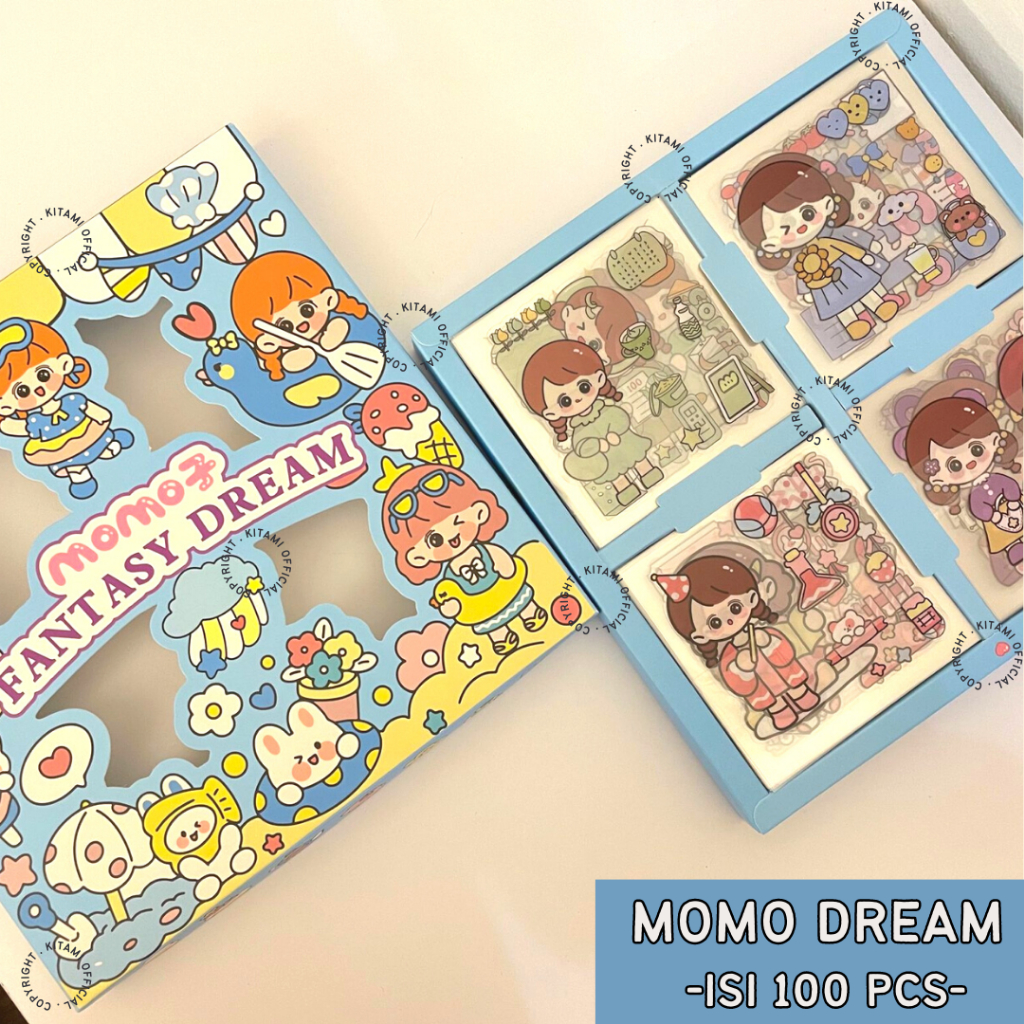 Jual STICKER PVC WATERPROOF 100 LEMBAR | STIKER MOMO RAINBOW | STIKER ...