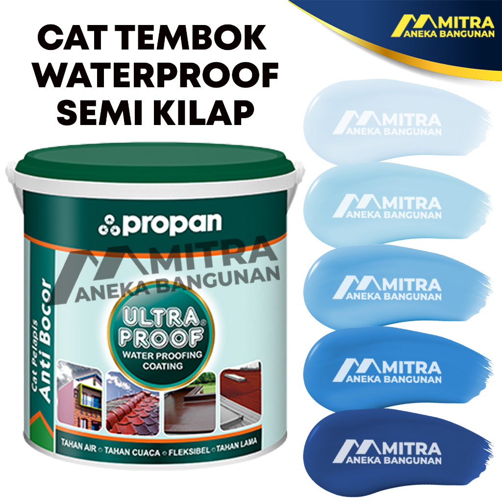 Jual ULTRAPROOF PROPAN 4KG CAT TEMBOK WATERPROOF / WARNA BIRU NAVY 031 ...