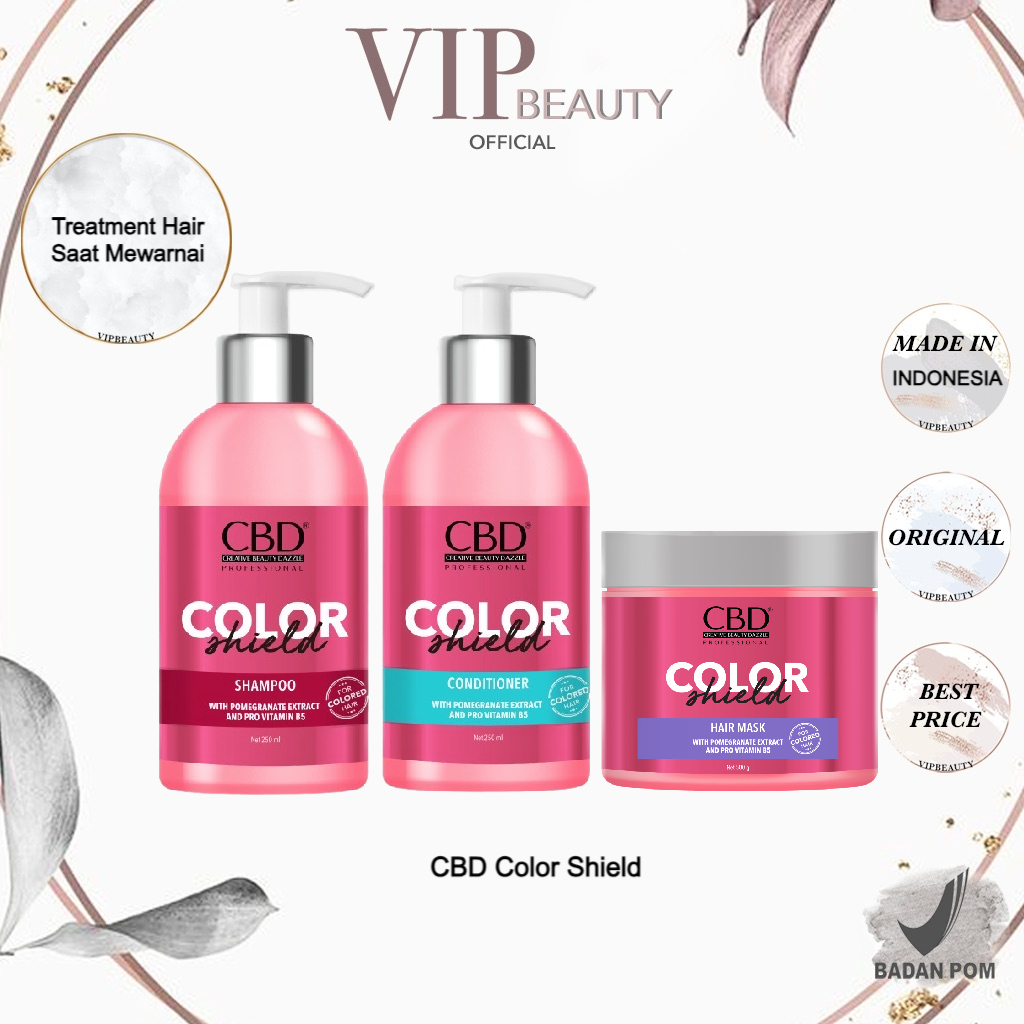 Jual CBD Color Shield Hair Mask | Shampoo | Conditioner (Pink) | Shopee ...