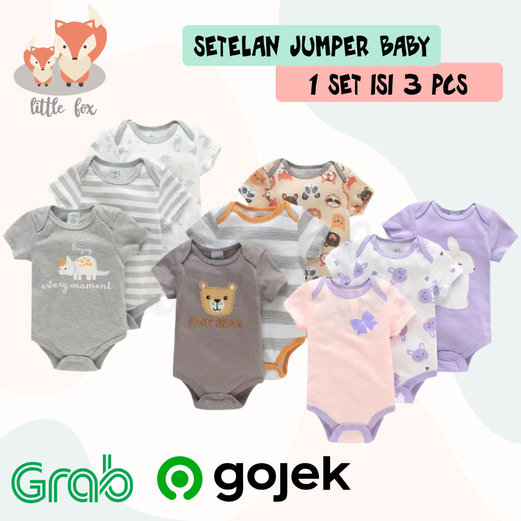 Jual ISI 3 SET PREMIUM JUMPER BABY ISI 3 / BAJU BAYI 1 SET ISI 3 ...