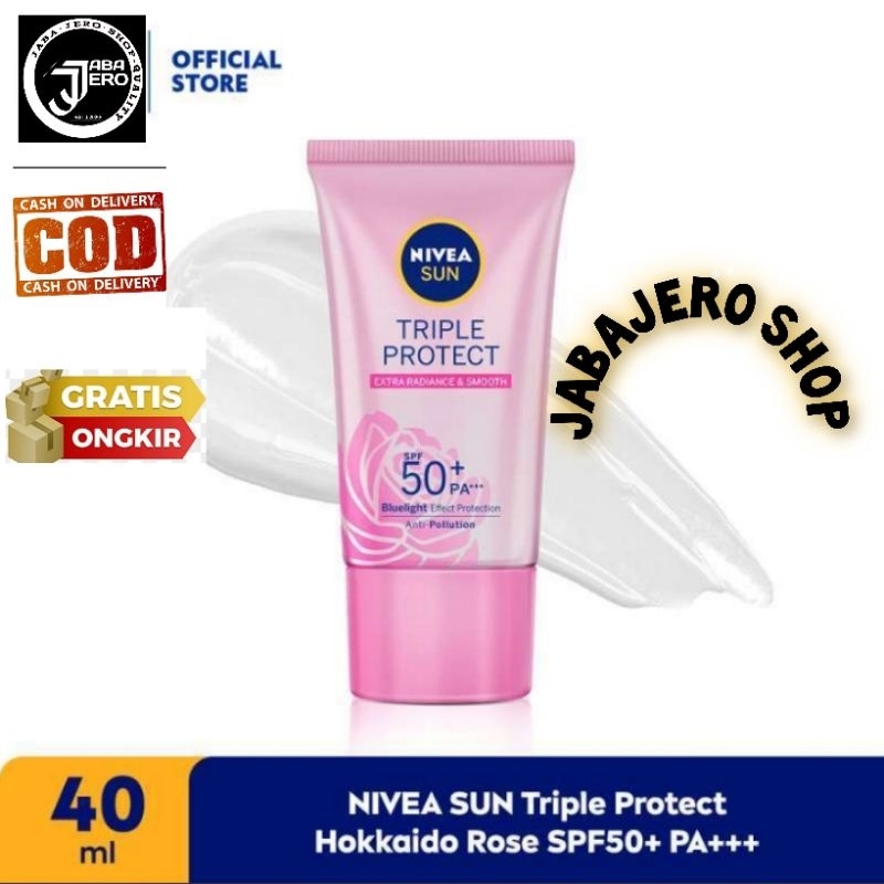 Jual NIVEA sun triple protect HOKAIDDO rose SPF 50+++ sunblock ...