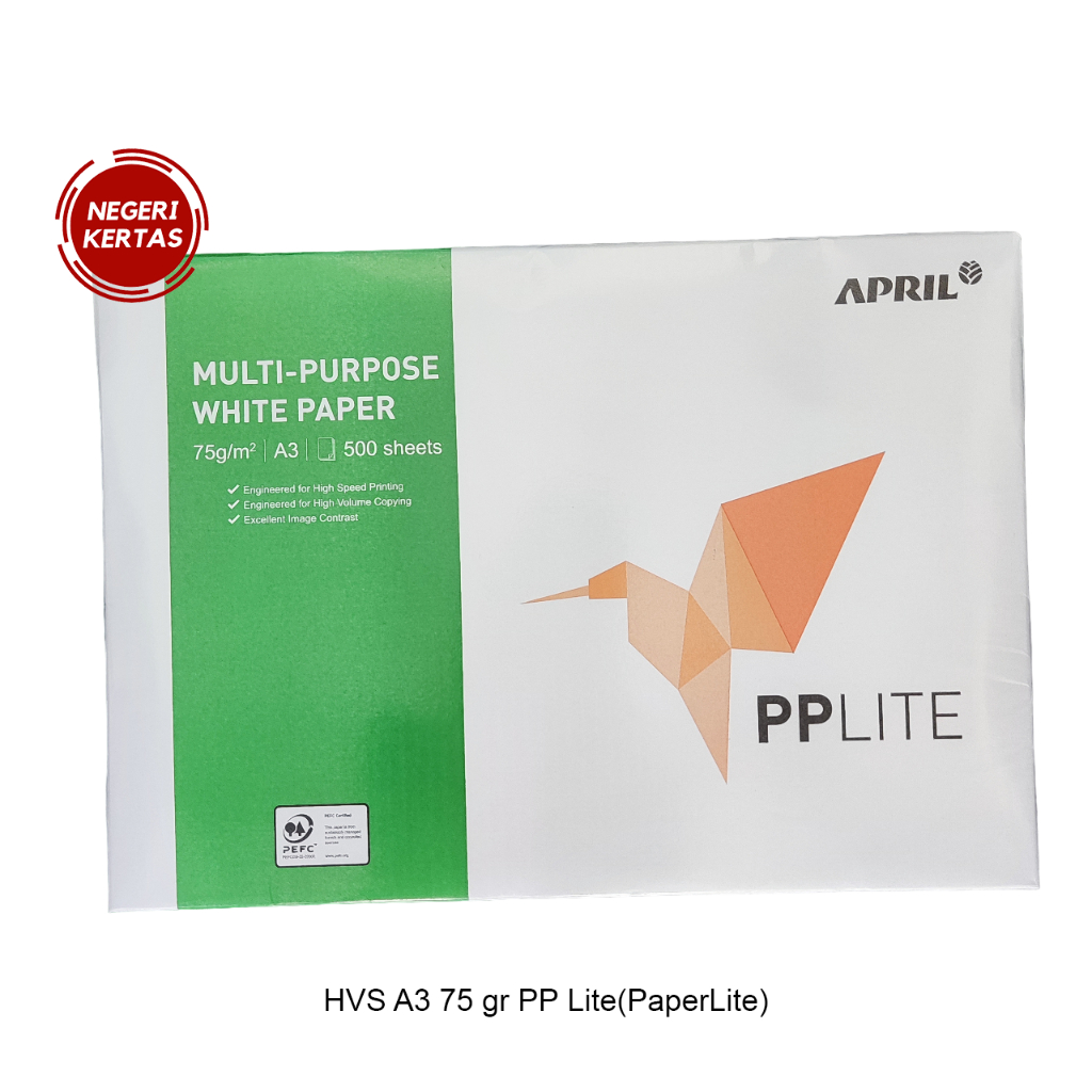 Jual Kertas HVS A3 75 Gram Paperlite 1 Rim (500 lembar) | Shopee Indonesia