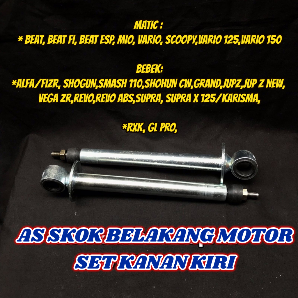 Jual AS SKOK BELAKANG MOTOR SET KANAN KIRI | Shopee Indonesia