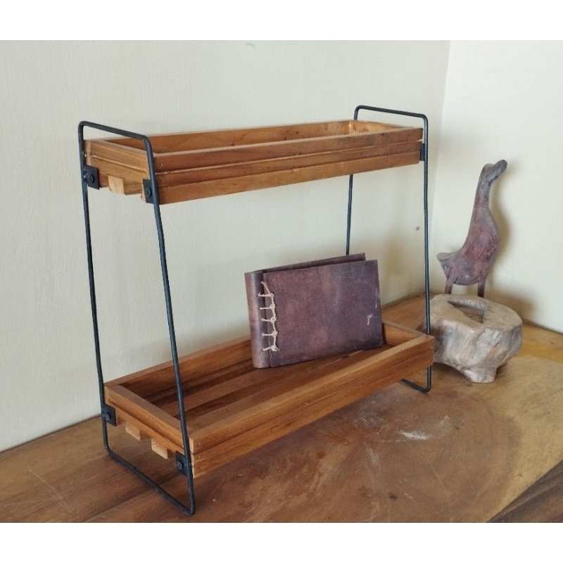 Jual Rak susun industrial / Rak susun kayu / Rak susun display / Rak ...