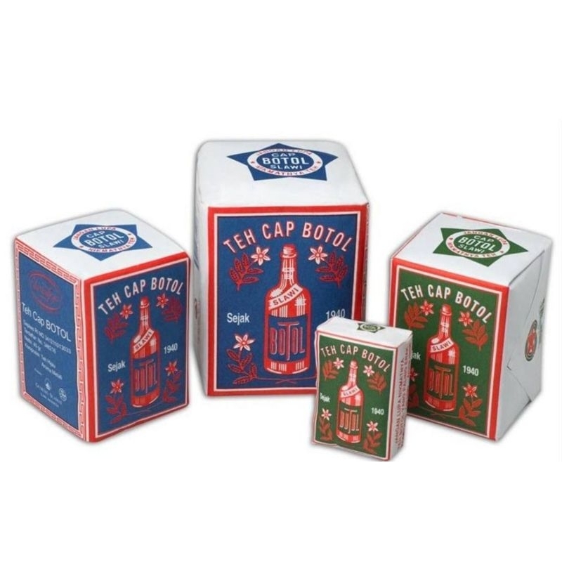 Jual TEH CAP BOTOL BIRU DAN HIJAU 40 GRAM | Shopee Indonesia