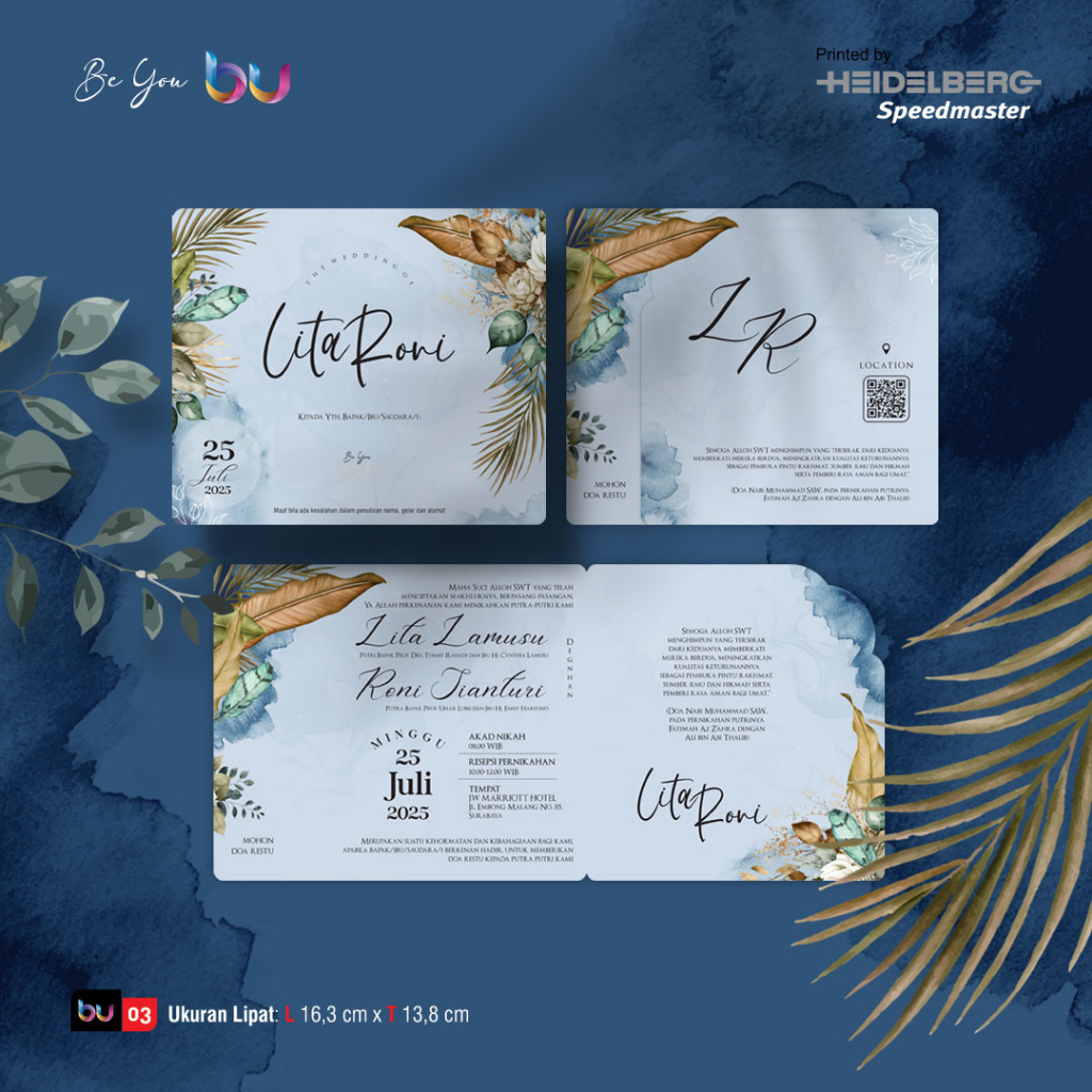 Jual Blangko Undangan Be You 03 | Blangko Undangan kosong | Kertas ...