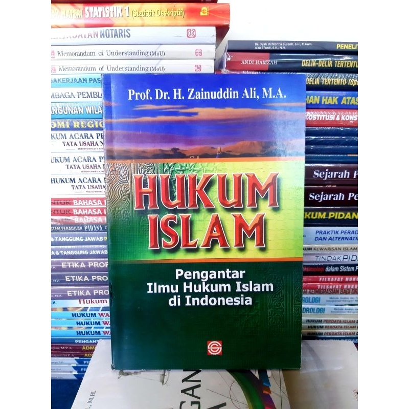 Jual Buku Hukum Islam Pengantar Ilmu Hukum Islam Di Indonesia Pengarang : Prof. Zainuddin Ali ...