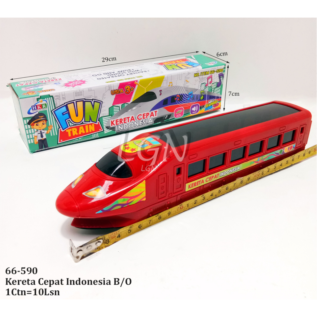 Jual mainan anak kereta api cepat indonesia kereta cepat bump and go ...