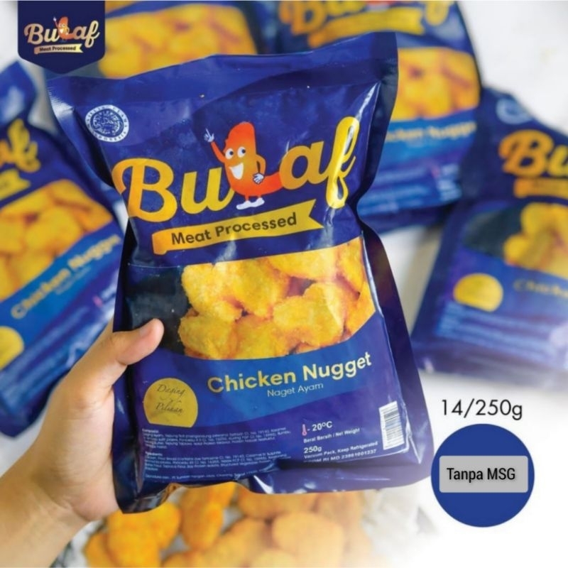 Jual Chicken Nugget Sehat Non MSG Bulaf / frozenfood bogor lauk instan ...