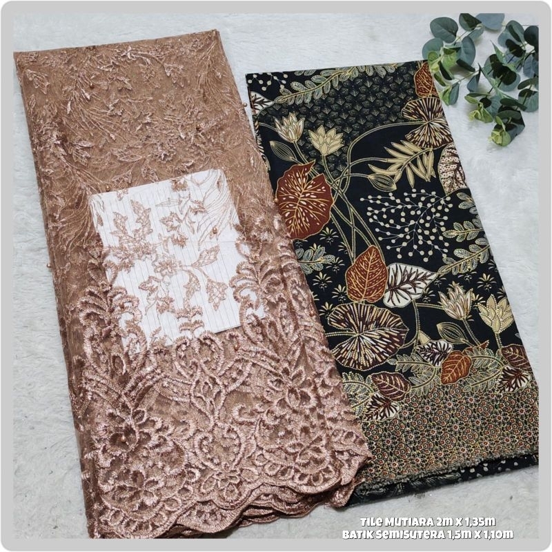 Jual Set Brukat Tile dan Batik Semisutera | Shopee Indonesia