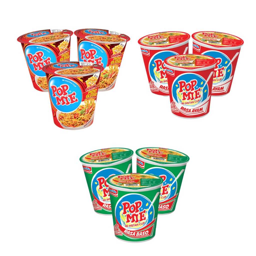 Jual Paket Pop mi kuah dan Goreng 75 gram ( 3 PCS ) | Shopee Indonesia