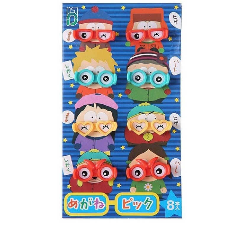 Jual PREMIUM Garpu Tusukan Bento Kaca Mata 3D Full Color Lucu / bekal ...