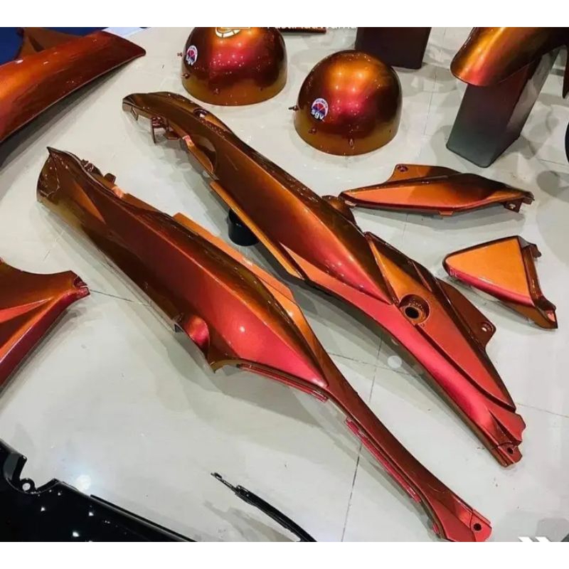 Jual CAT BUNGLON 2/3 WARNA GOL RED ORANGE 100 MILI CAT MOBIL MOTOR ...