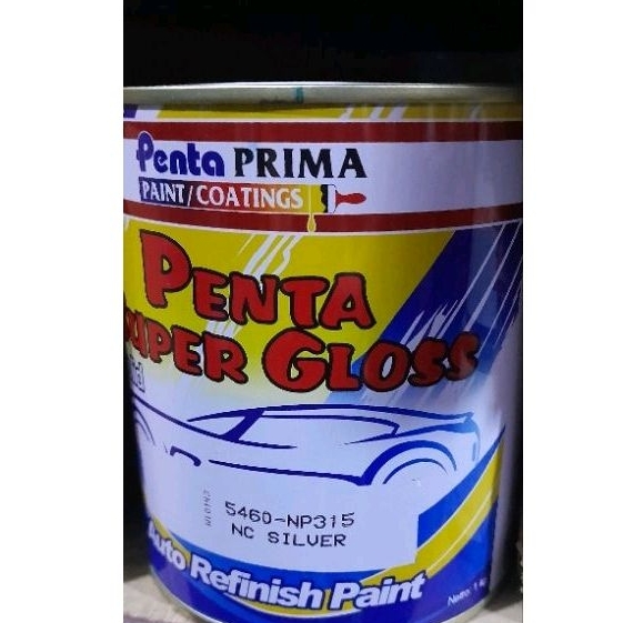 Jual Cat duco penta super gloss silver,Black, White 1kg | Shopee Indonesia