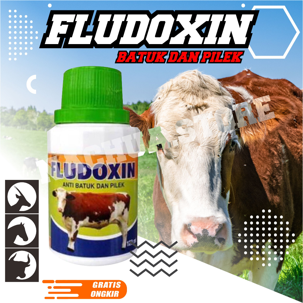 Jual FLUDOXIN obat batuk flu dan pilek pada kambing dan sapi 120ml ...