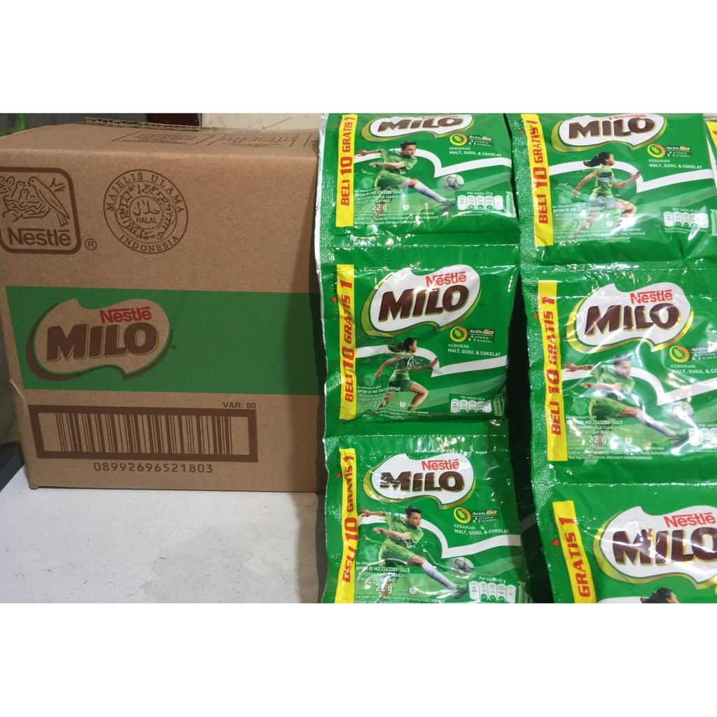 Jual Milo Activ-Go Sachet I Susu Nestle Milo 22 gr Harga Per Renceng ...
