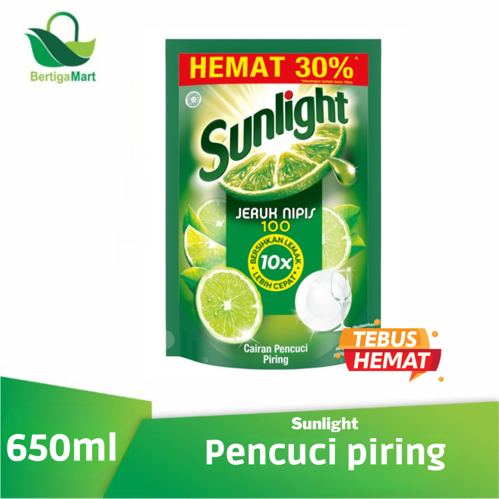 Jual Sunlight Sabun Cuci Piring Jeruk Nipis Refill 650ML | Shopee Indonesia