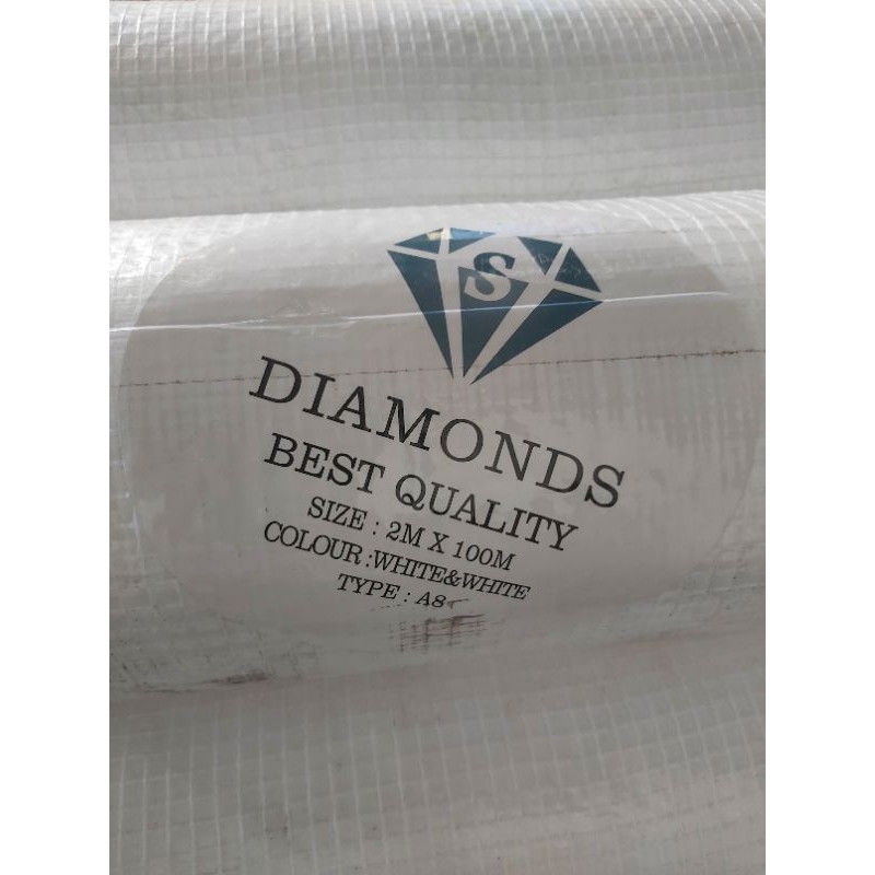 Jual TERPAL DIAMONDS A8 PUTIH/TERPAL KANDANG AYAM BROILER/TERPAL TAMBAK ...