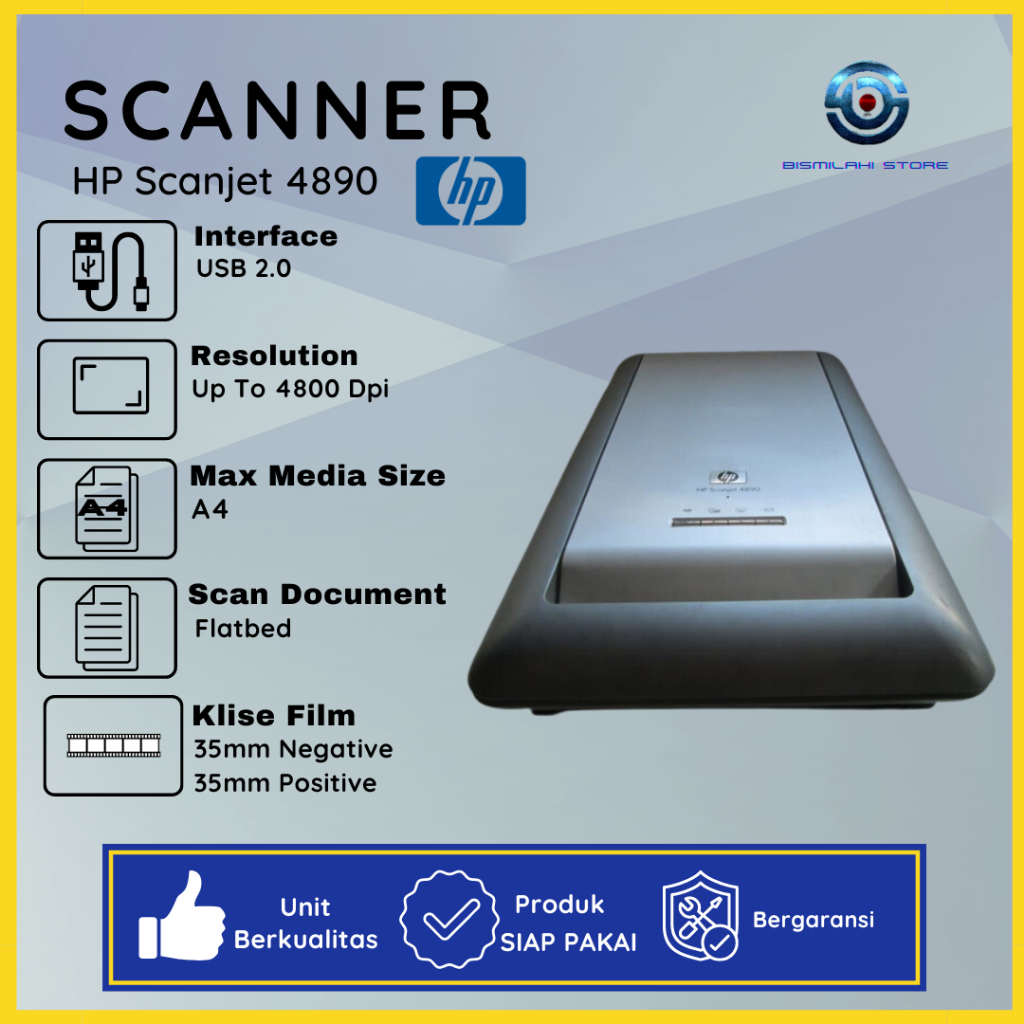 Jual Scanner HP Scanjet 4890 | Shopee Indonesia