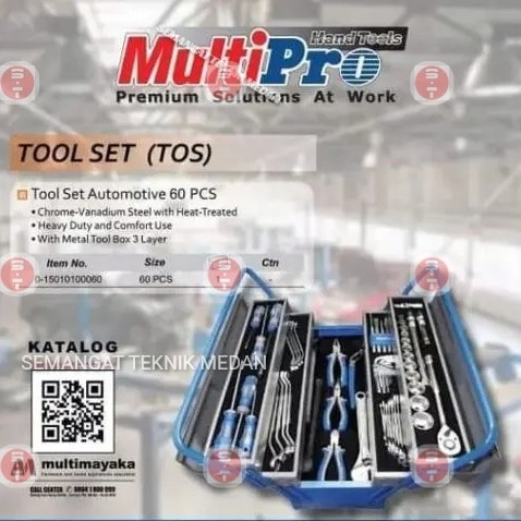 Jual PERKAKAS BENGKEL OTOMOTIF MOBIL MEKANIK TOOL BOX SET 60pcs ...