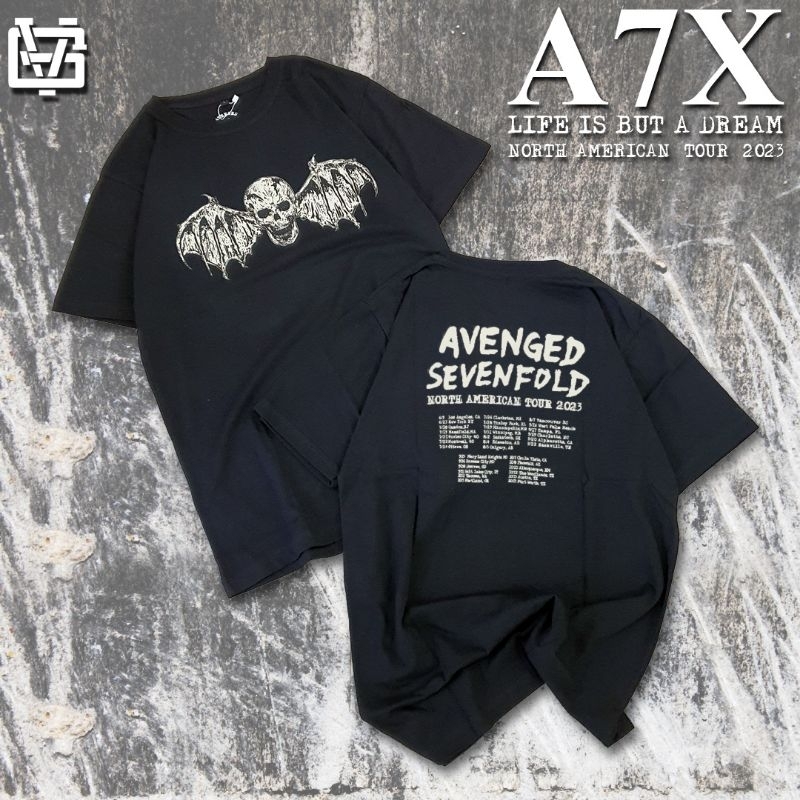 Jual KAOS BAND AVENGED SEVENFOLD LIBAD TOUR 2023/2024/2025 | Shopee ...