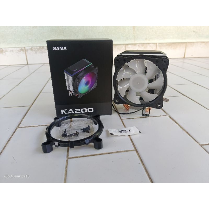 Jual KYO SAMA KA200D CPU COOLER RGB FAN PROCESSOR COOLER RGB 2 Heatpipe ...