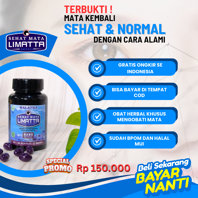 Jual Obat Mata Berlemak Pterigium Lamad Lemak Herbal Sehat Mata Limatta | Shopee Indonesia