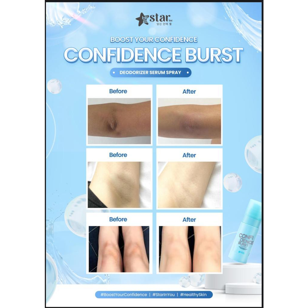 Jual CONFIDENCE BURST Whitening Deodorant Spray / Mist dengan ...