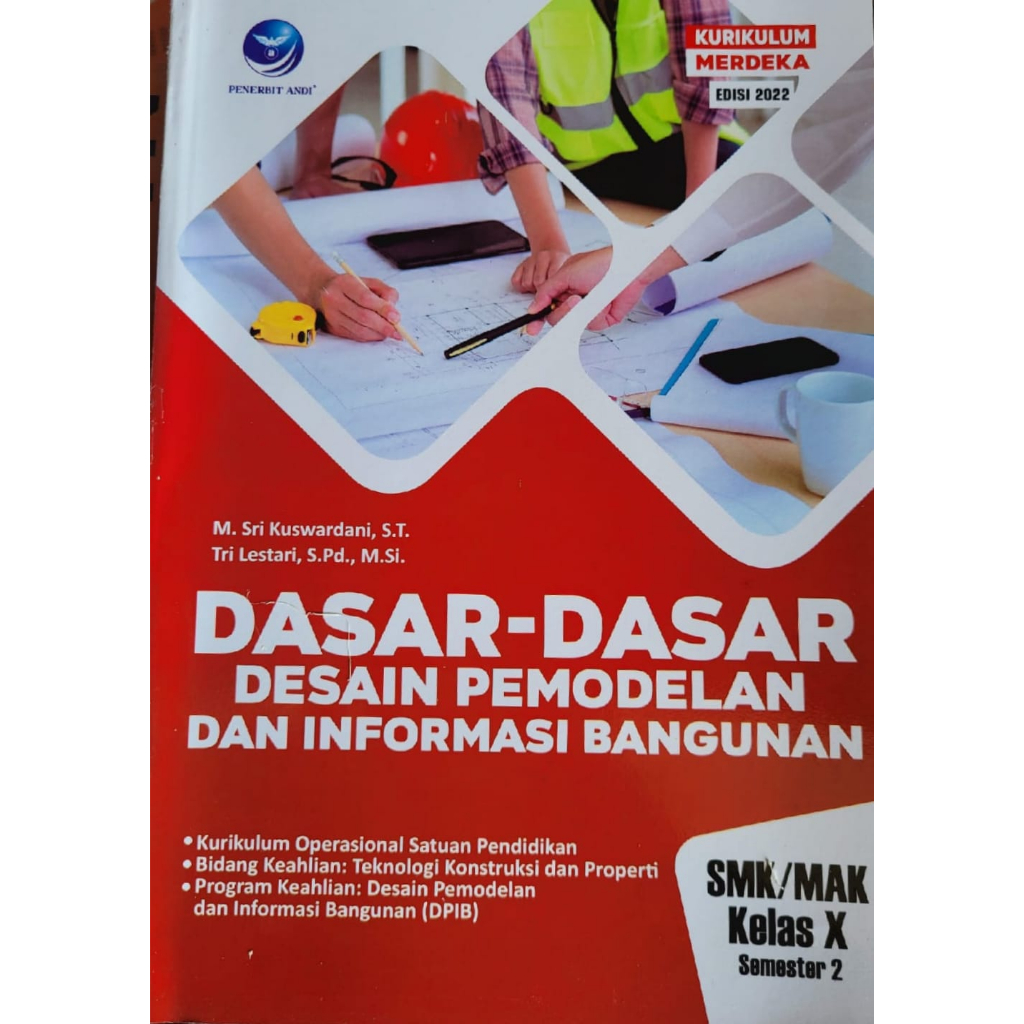 Jual Dasar-Dasar Desain Pemodelan dan Informasi Bangunan SMK/MAK Kelas X Semester 2. Kurikulum ...