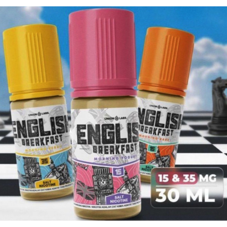 Jual LIQUID ENGLISH BREAKFAST SERIES SALTNIC 30ML | Shopee Indonesia