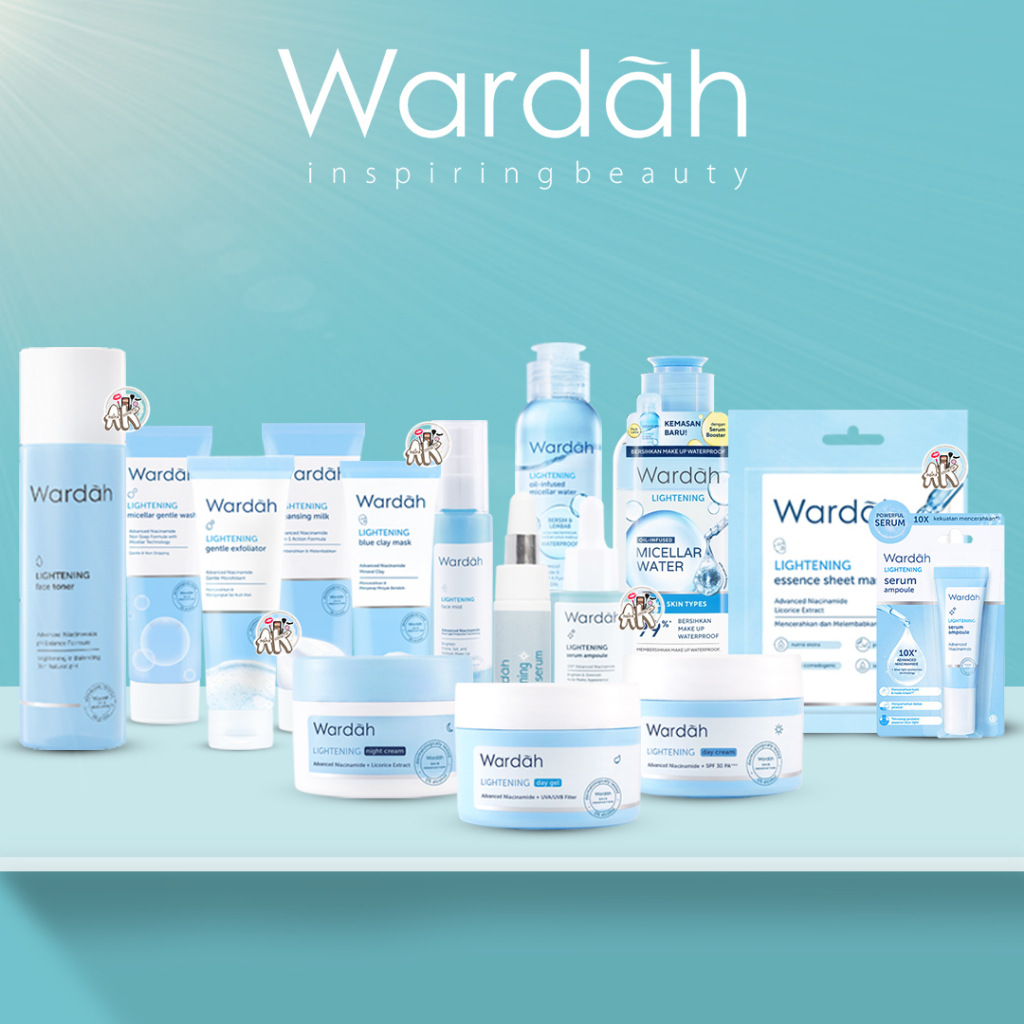 Jual WARDAH LIGHTENING ( WASH, EXFOLIATOR, TONER, CLEANSING, CLAY/SHEET ...